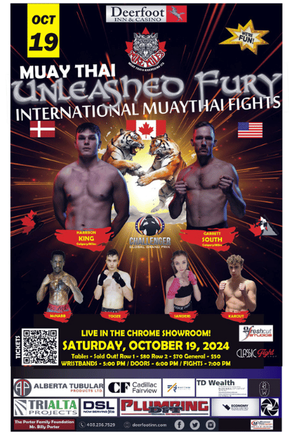 Mike Miles Muay Thai - Unleashed Fury Tickets at Deerfoot Inn & Casino ...