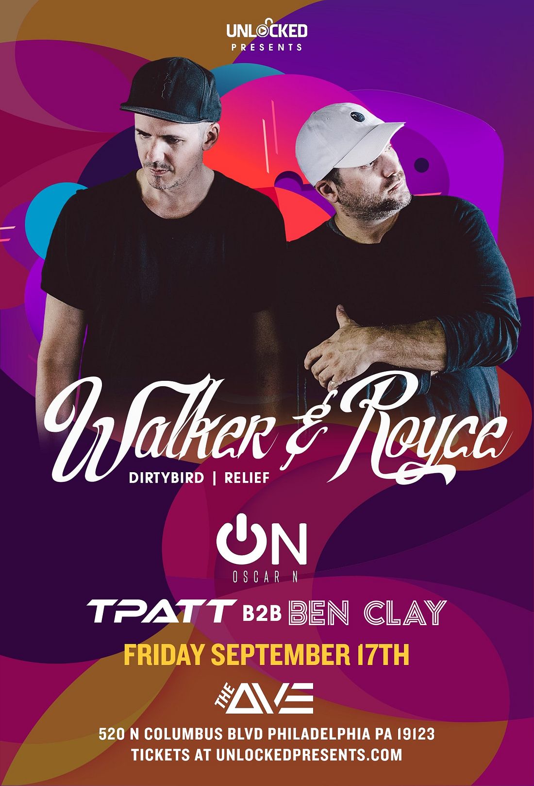 Walker & Royce Tickets at The Ave Live in Philadelphia by Unlocked ...
