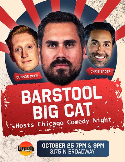Barstool Big Cat hosts: Chicago Comedy Night Tickets at Laugh Factory ...