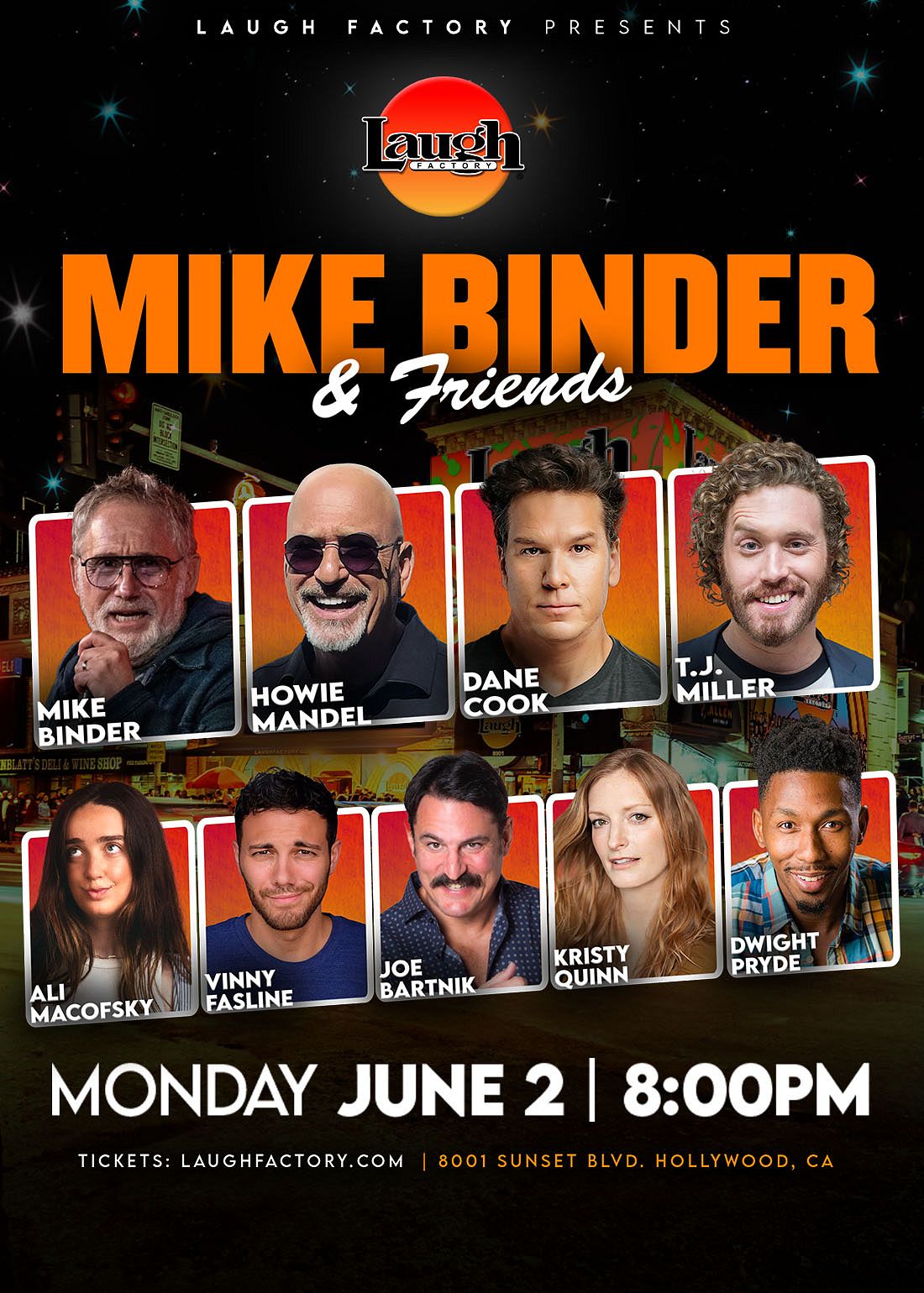 Mike Binder & Friends Tickets at Laugh Factory Hollywood in Los Angeles ...