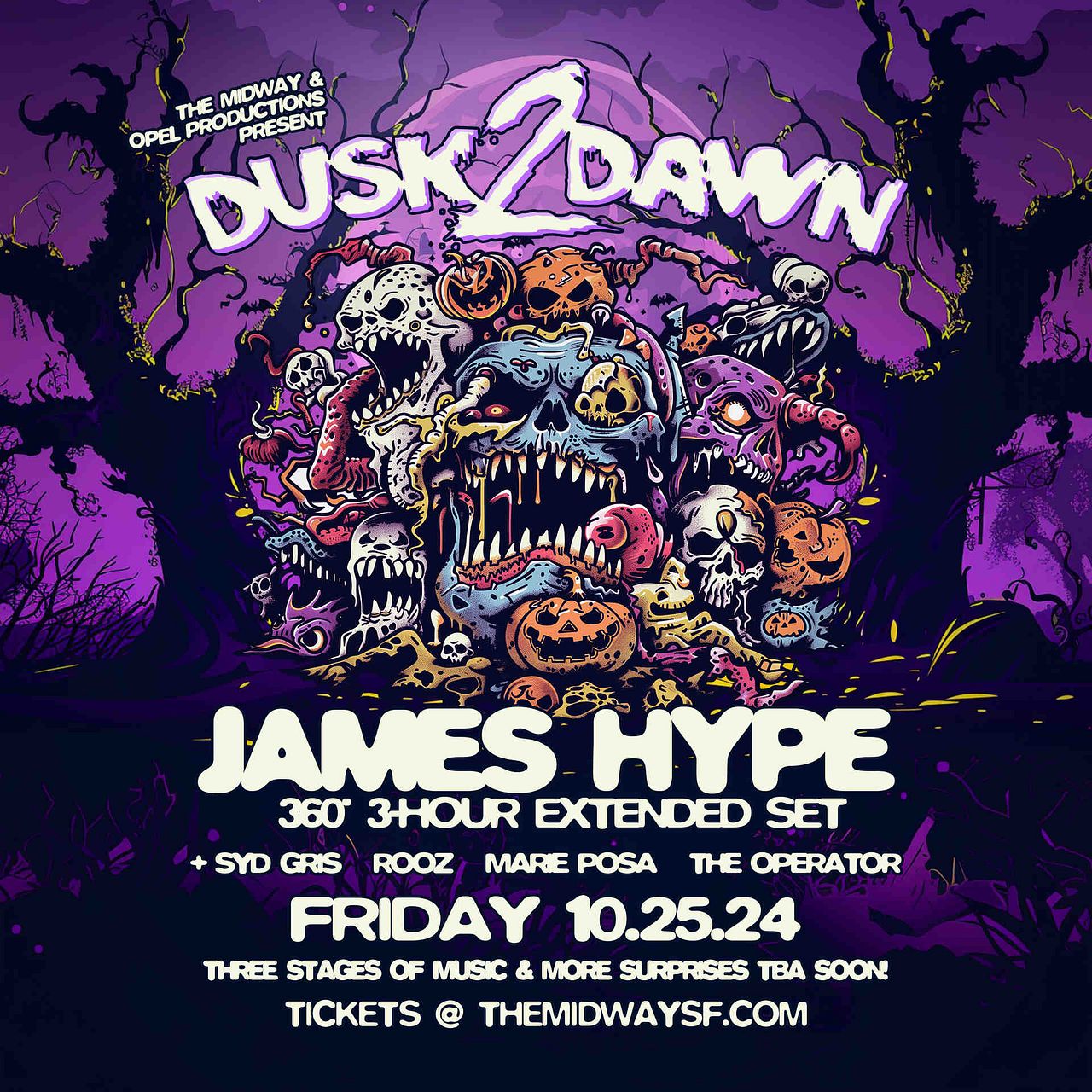 Dusk2Dawn: James Hype 3-hour extended set in the round! Tickets at The Midway in San Francisco ...