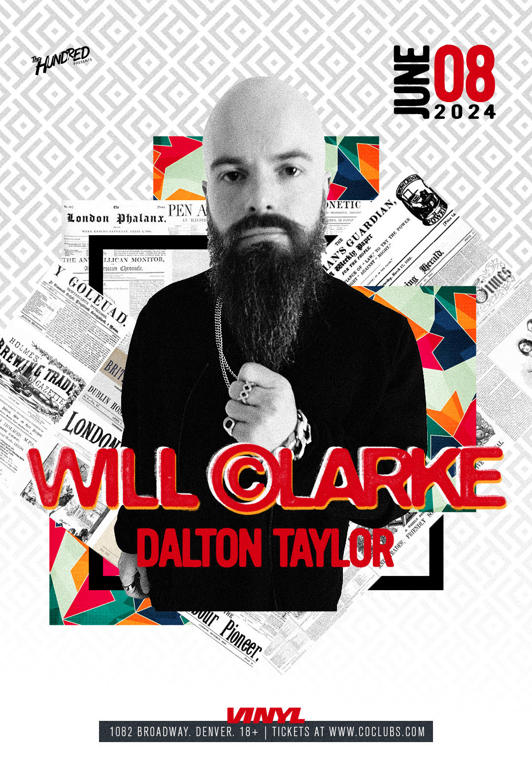 WILL CLARKE Tickets at Club Vinyl in Denver by Club Vinyl | Tixr