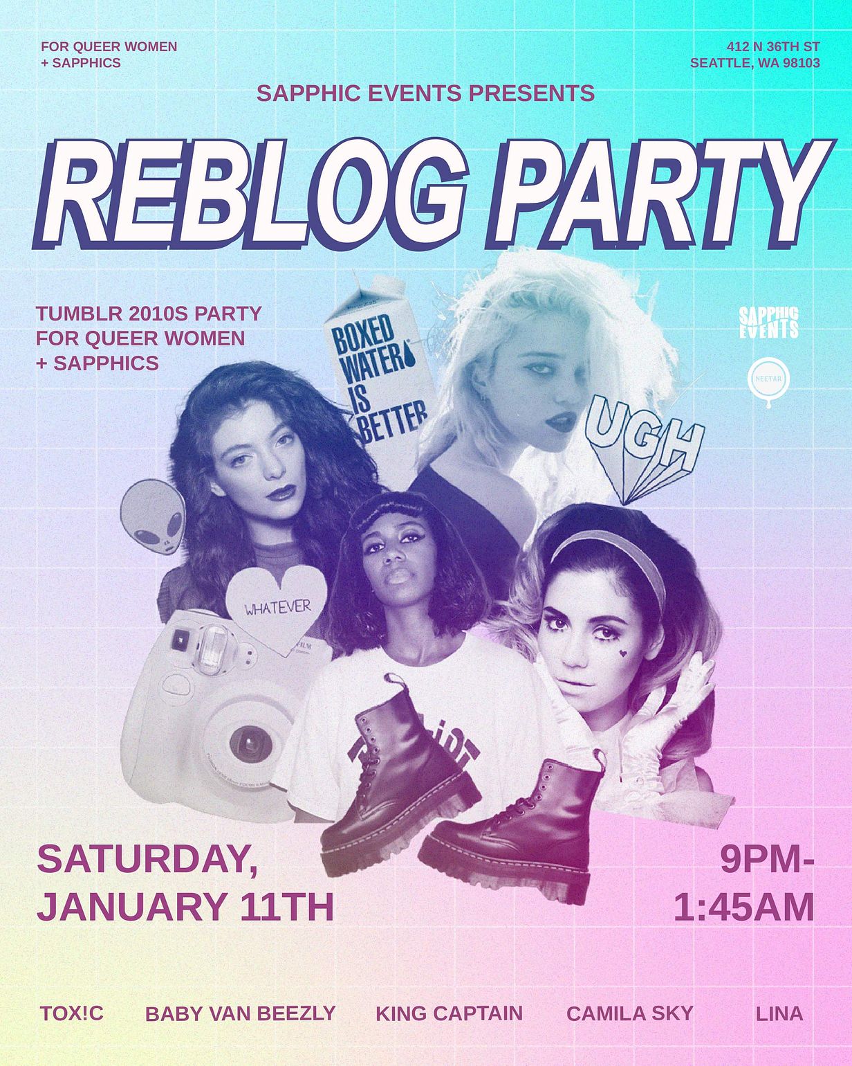 "REBLOG PARTY" Tickets at Nectar Lounge in Seattle by Nectar Lounge | Tixr