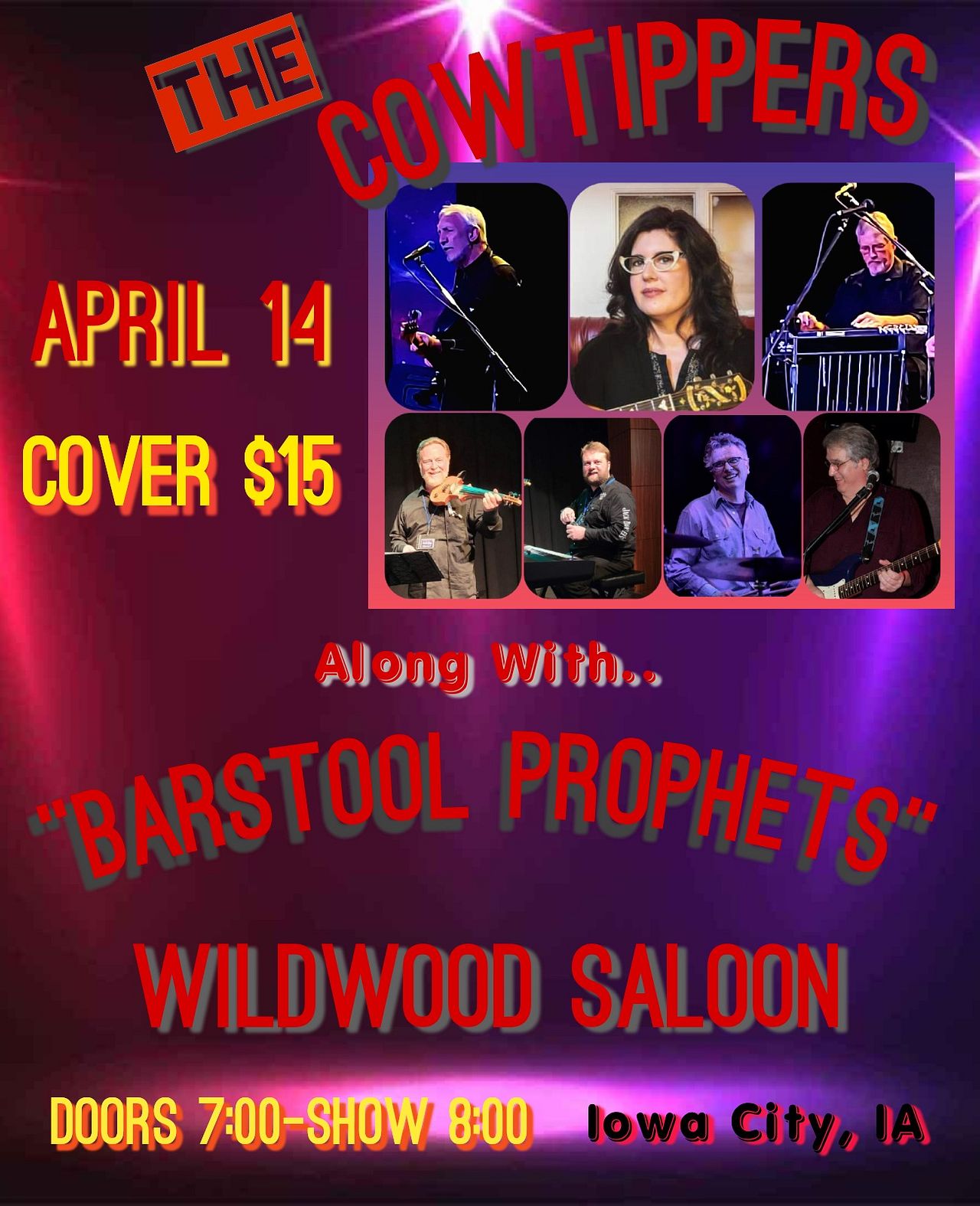 The Cowtippers w/ The Barstool Prophet Tickets at Wildwood in Iowa City ...