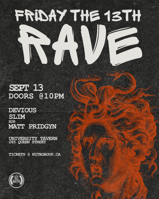 FRIDAY THE 13TH RAVE Tickets at University Tavern in Kingston by Nite ...
