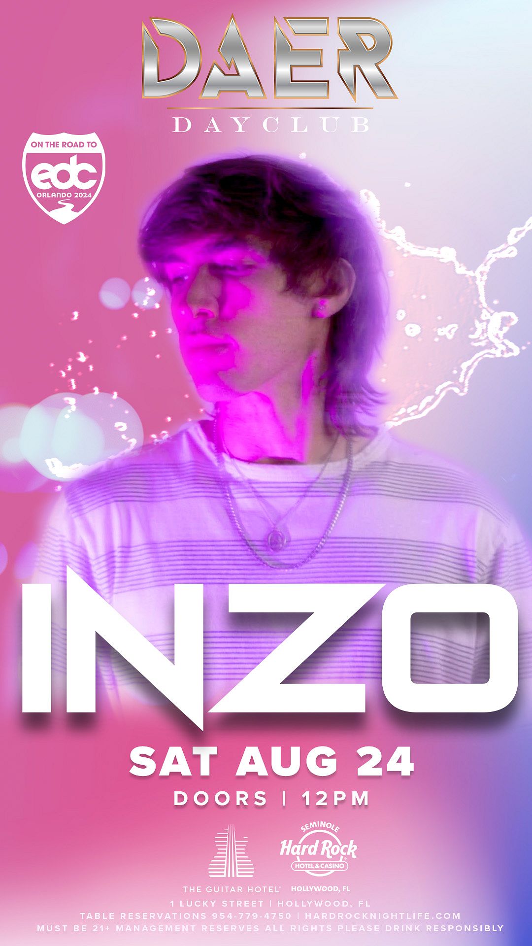 INZO | DAER Dayclub - Hard Rock Holly Tickets at DAER Dayclub South ...