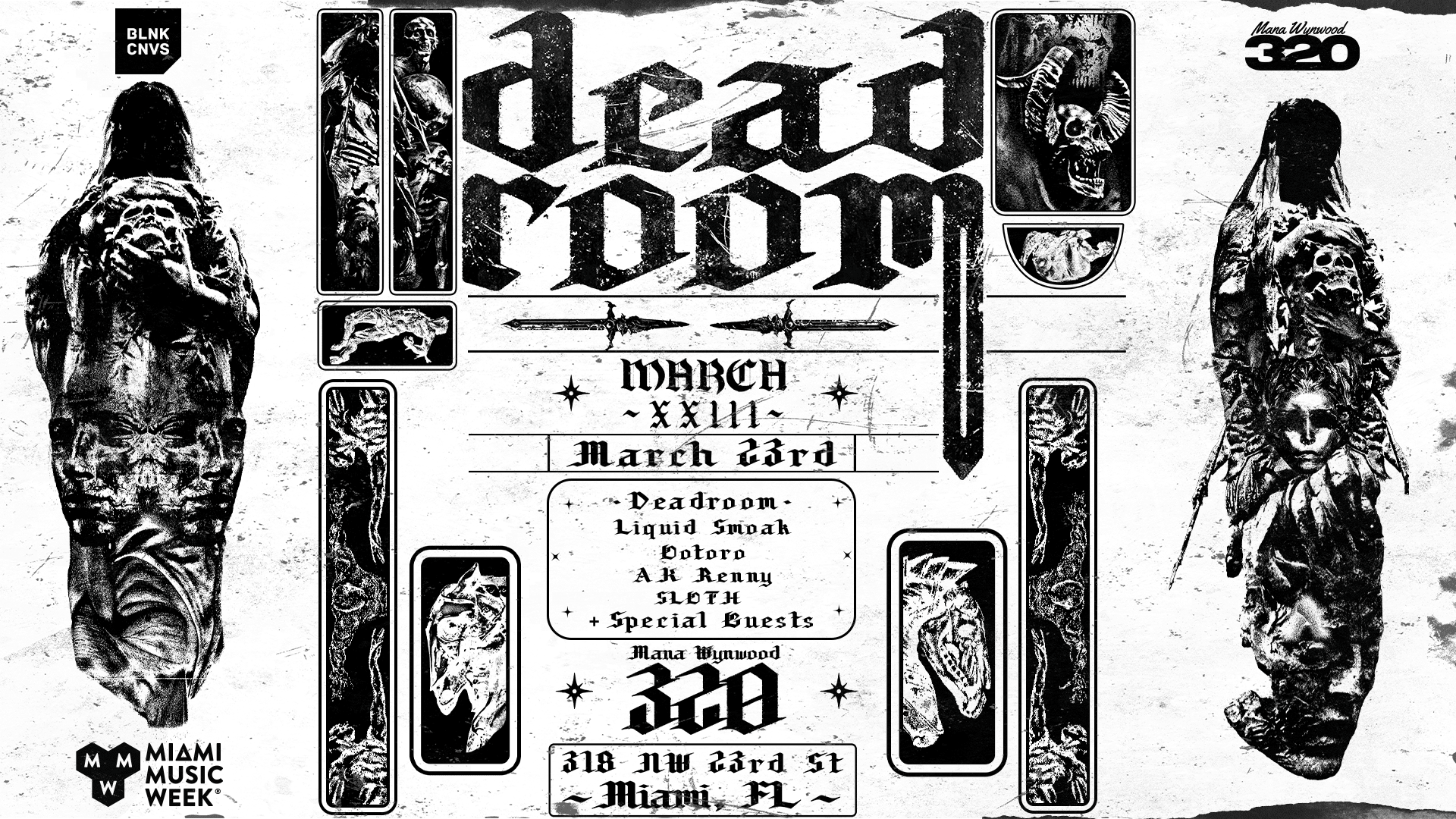 DEAD ROOM Tickets at MANA 320 in Miami by BLNK CNVS | Tixr