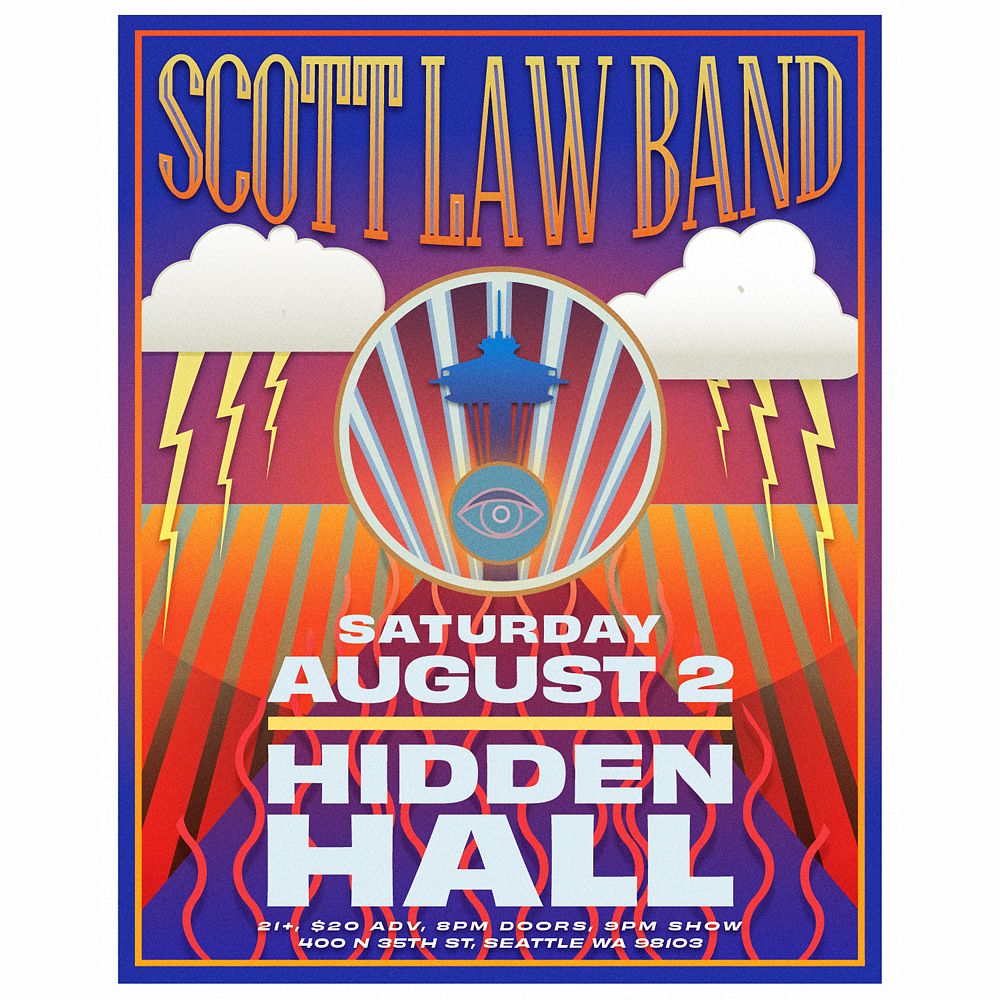SCOTT LAW BAND (3 sets! 9pm-late) Tickets at Hidden Hall in Seattle by ...