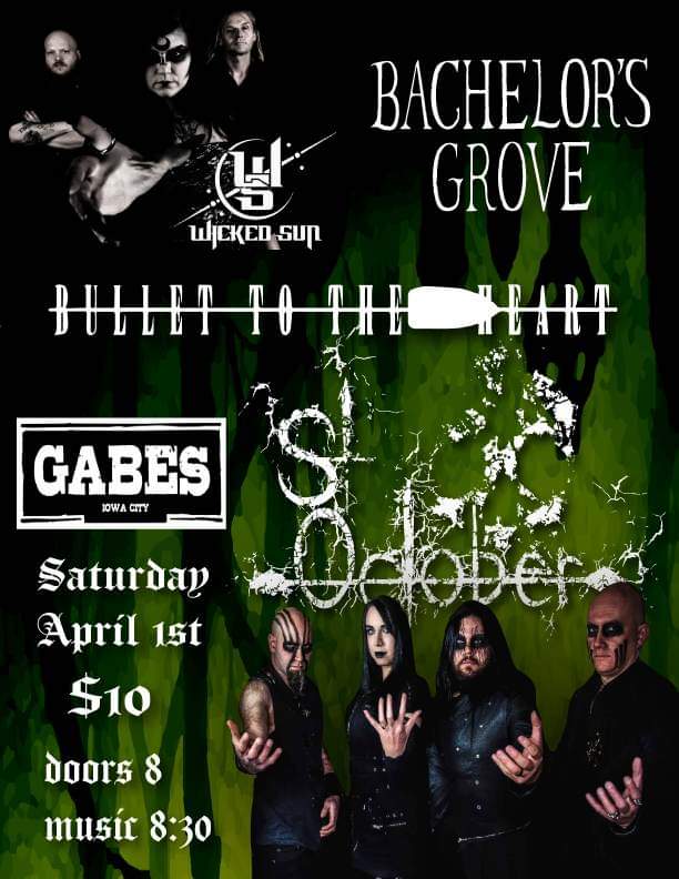 Wicked Sun, Bachelors Grove, St October, Bullet To Tickets at Gabe's in ...