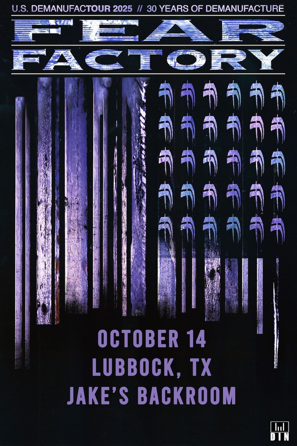 Fear Factory: 30 Years of Demanufacture (Lubbock) Tickets at Jake's ...