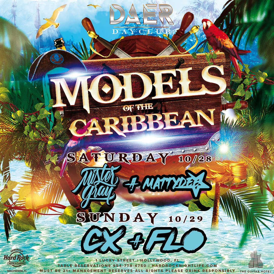 Models of the Caribbean | Sunday Dayclub Tickets at DAER Dayclub South ...