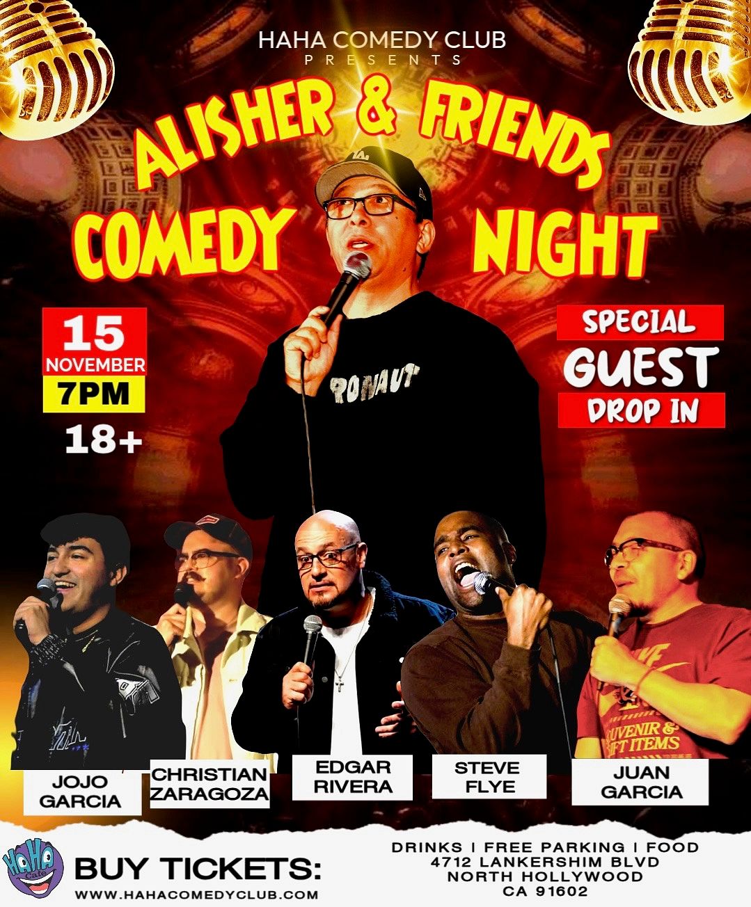 Ali Sher and Friends Tickets at Ha Ha Comedy Club in Los Angeles by ...