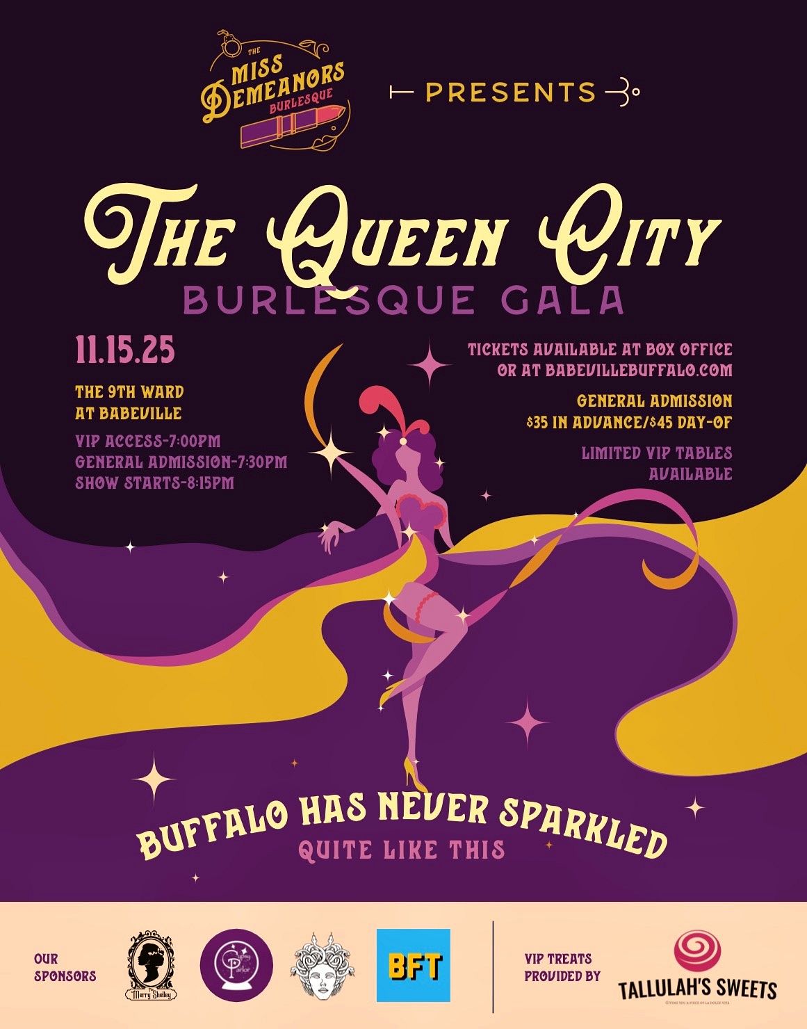 The Queen City Burlesque Gala Tickets at The 9th Ward in Buffalo by ...