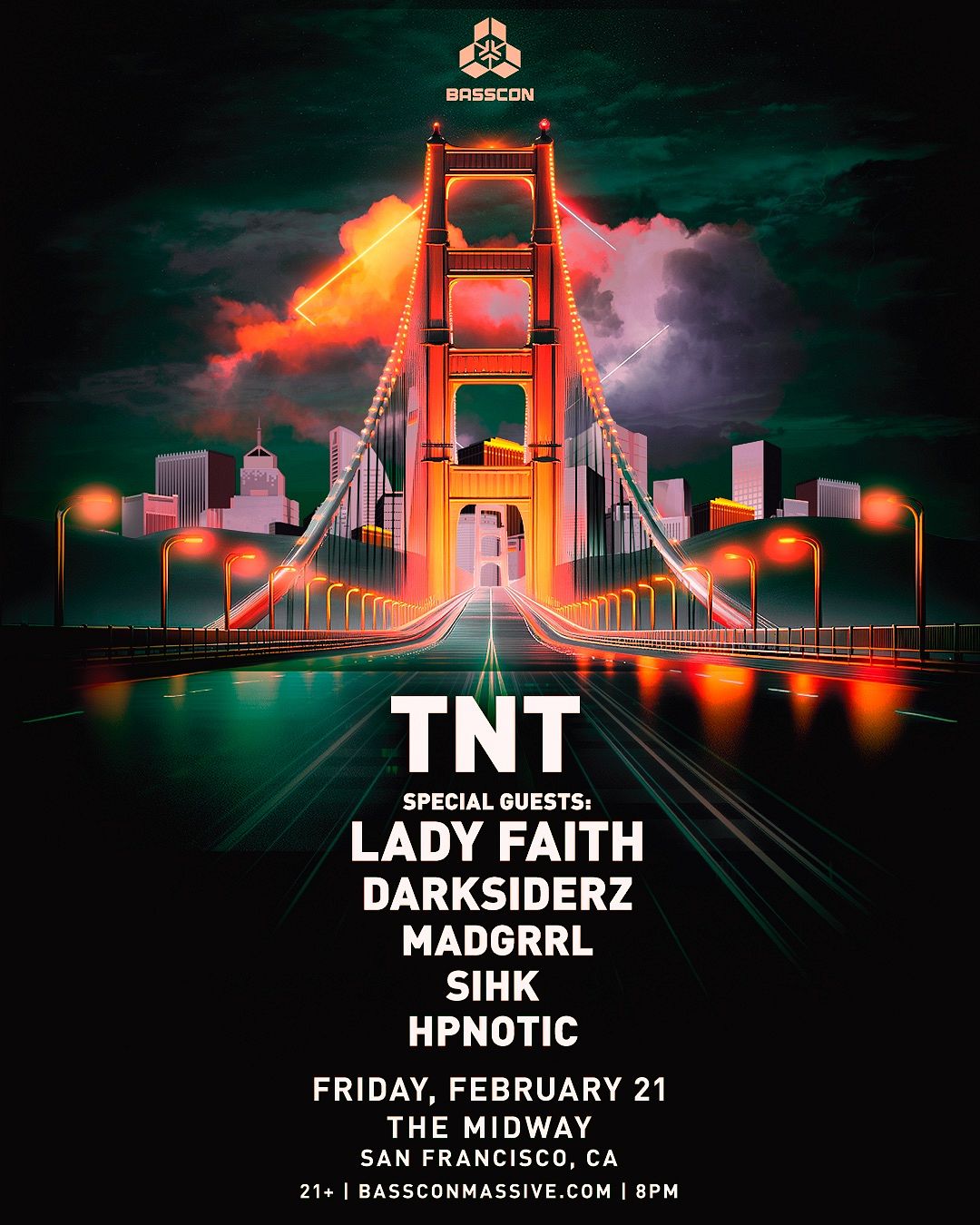 Basscon presents TNT Tickets at The Midway in San Francisco by The ...