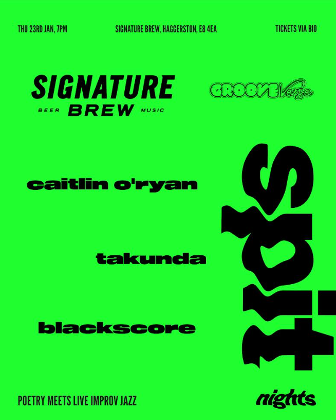 spit nights #11 poetry x improv jazz Tickets at Signature Brew ...