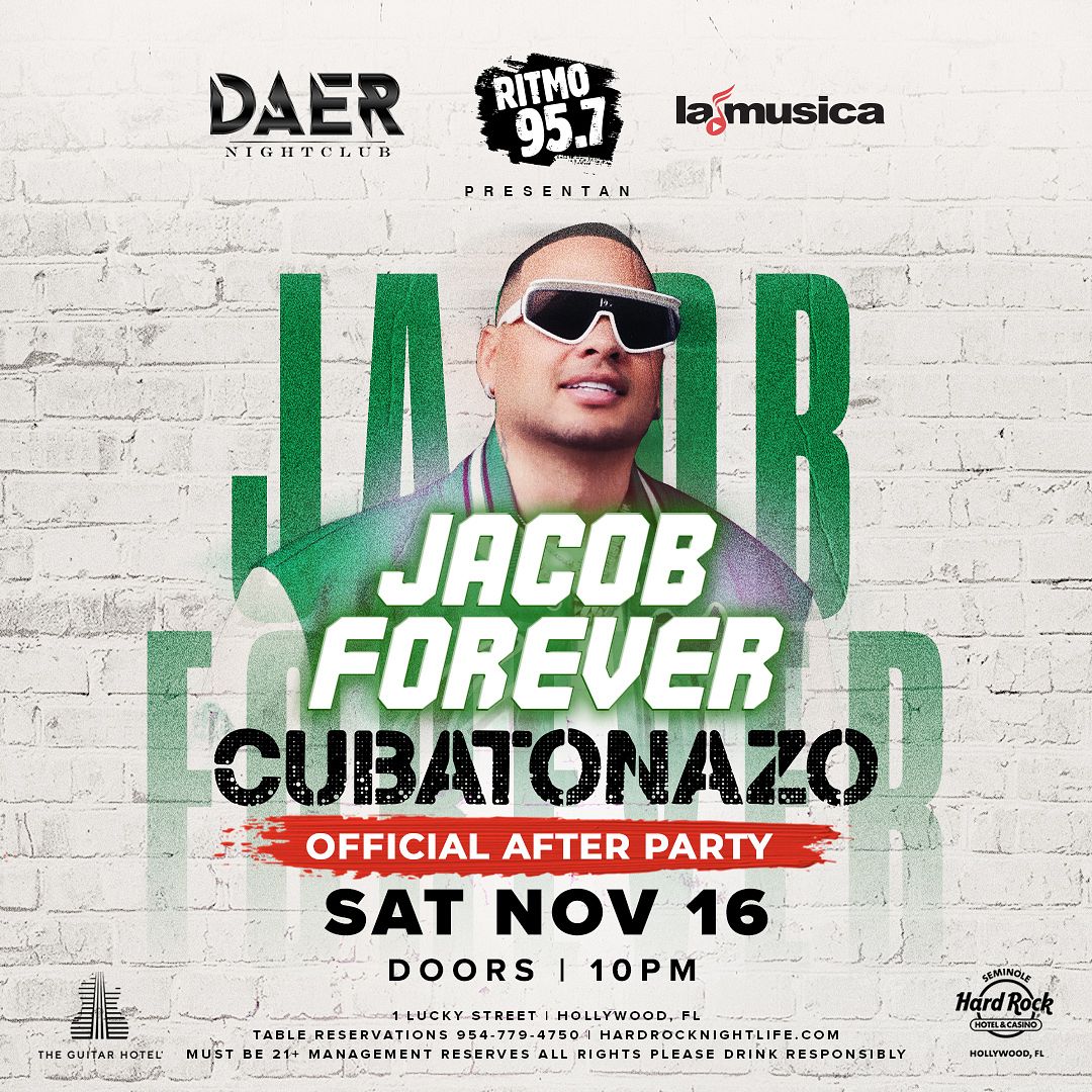 Jacob Forever | Official After Party | DAER Nightclub Tickets at DAER ...