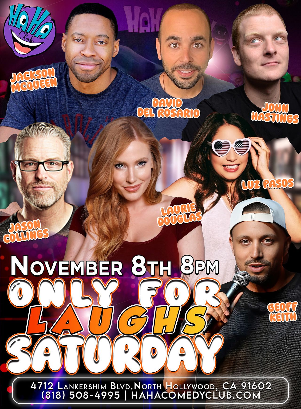 Only For Laughs Tickets at Ha Ha Comedy Club in Los Angeles by Haha ...