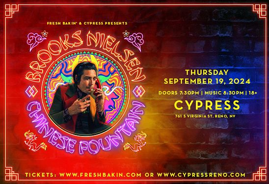 Brooks Nielsen Tickets at Cypress Reno in Reno by Cypress Reno | Tixr