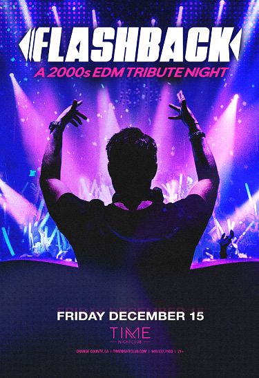 Flashback: 2000s EDM Tribute Night Tickets at TIME Nightclub in Costa ...