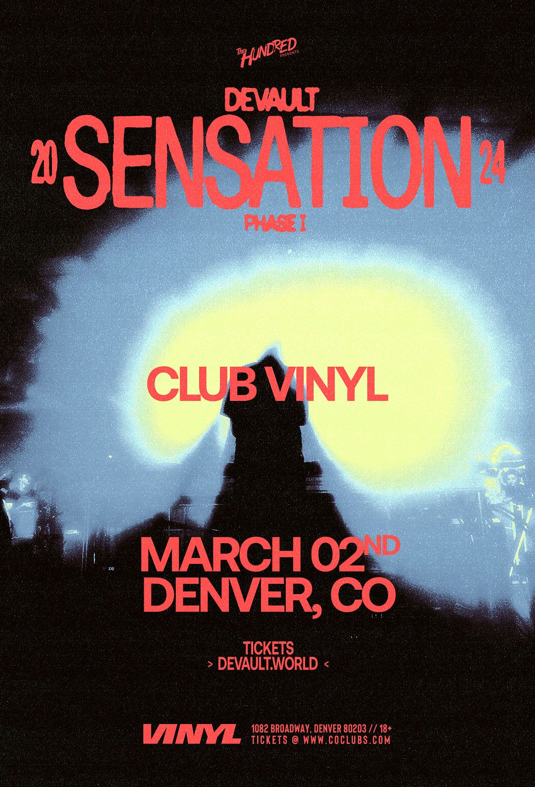 Devault: Sensation Tour Phase 1 Tickets at Club Vinyl in Denver by Club ...