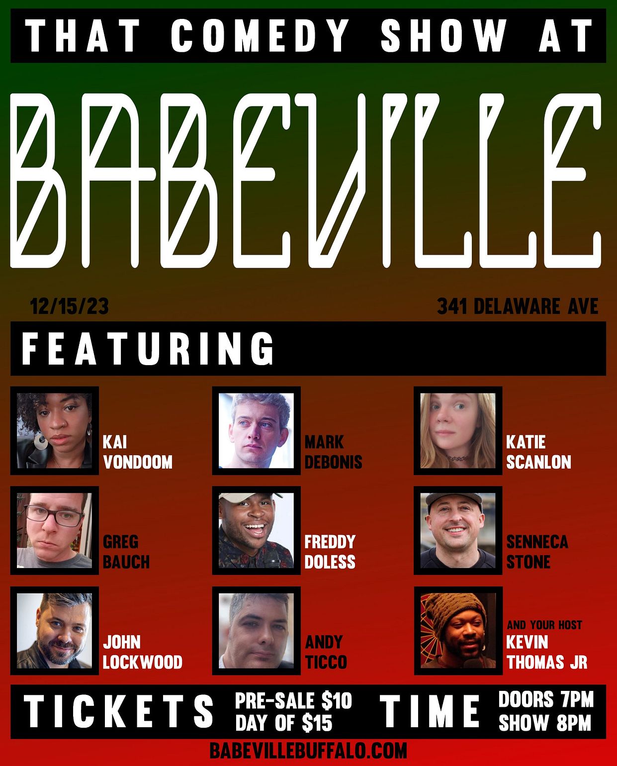 That Comedy Show at Babeville Tickets at The 9th Ward in Buffalo by ...