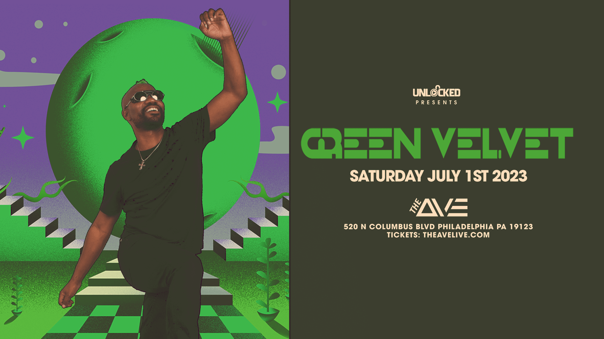 Green Velvet Tickets at The Ave Live in Philadelphia by Unlocked ...