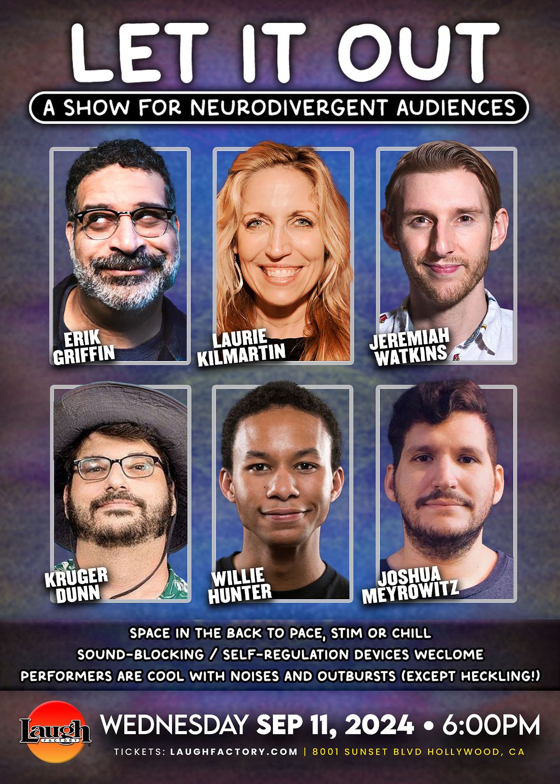 Let It Out Tickets at Laugh Factory Hollywood in Los Angeles by Laugh ...