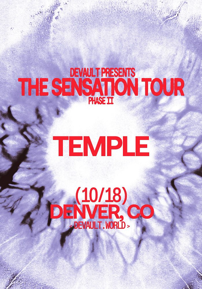 Devault Presents: SENSATION TOUR 2.0 Tickets at Temple Nightclub in Denver by Temple Nightclub ...