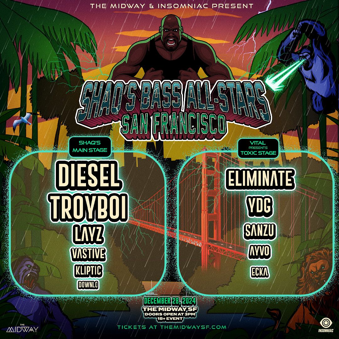 Shaq's Bass All-Stars Block Party Tickets at The Midway in San ...