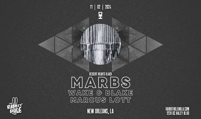 Marbs with Wake & Blake and Marcus Lott Tickets at The Rabbit Hole in ...
