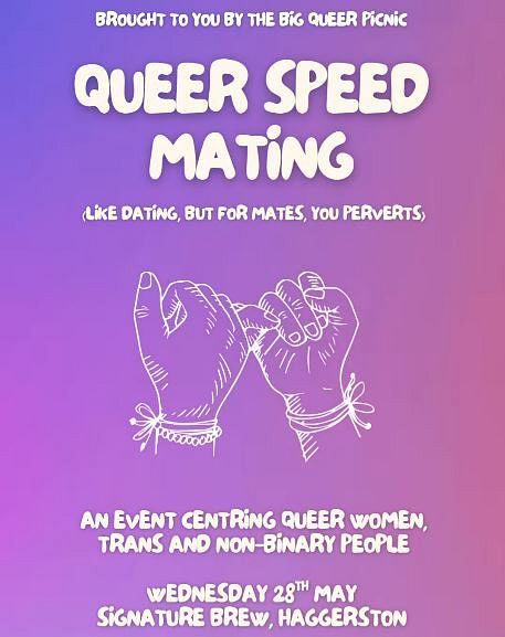 Big Queer Picnic: Queer Speed Mating | London Tickets at Signature Brew ...