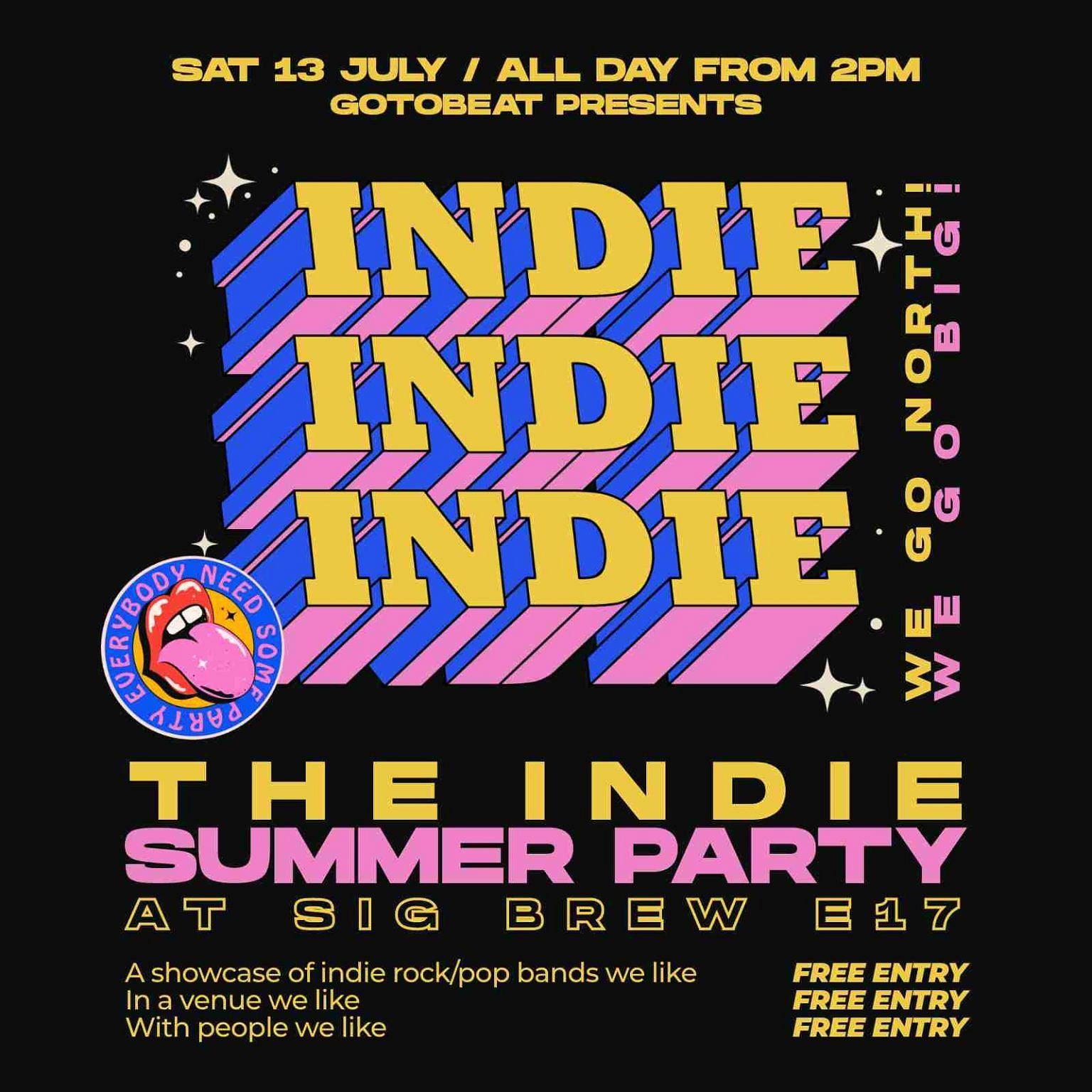 INDIE INDIE INDIE: Summer Party at Blackhorse Road Tickets at Signature ...