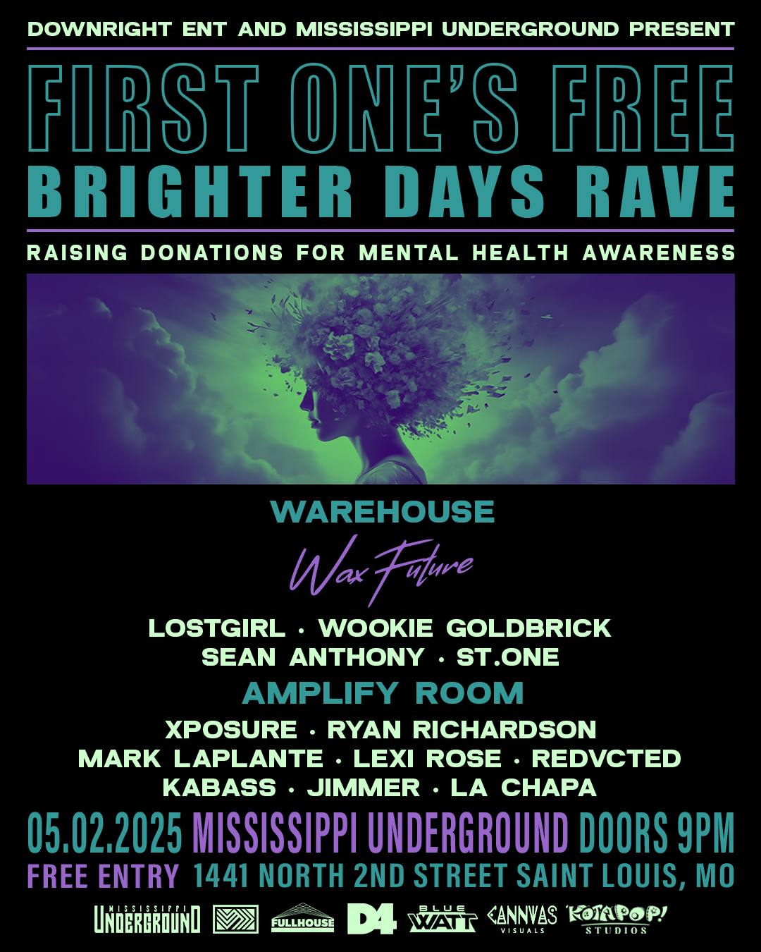 First One's Free: Brighter Days Tickets at Mississippi Underground in ...