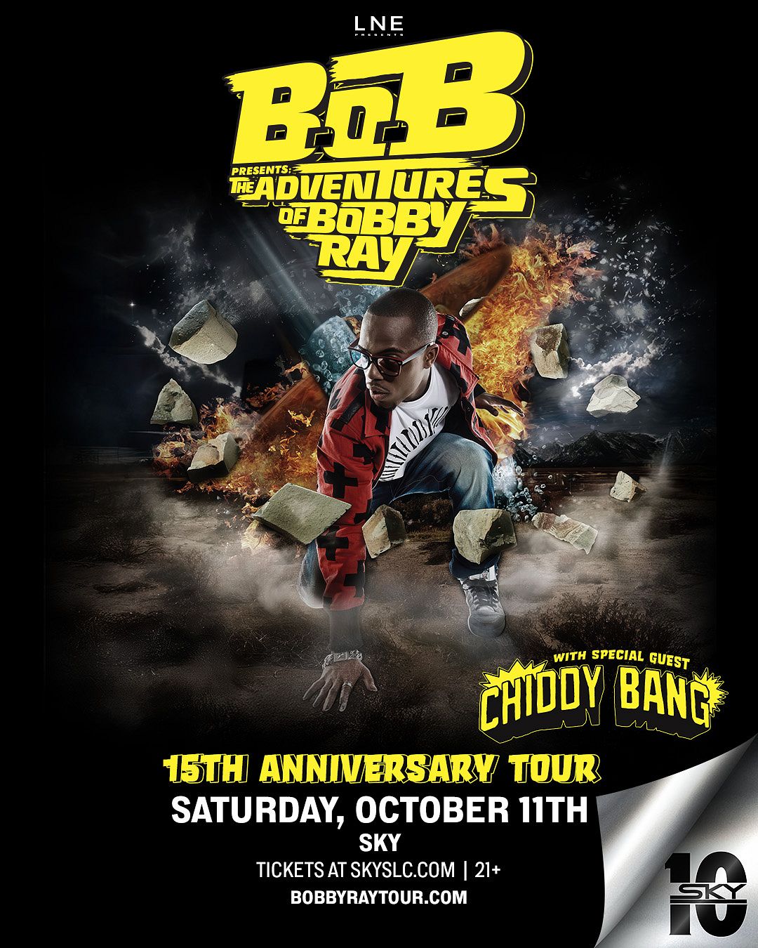 B.o.B - Adventures of Bobby Ray 15th Anniversary Tour at Sky Tickets at ...