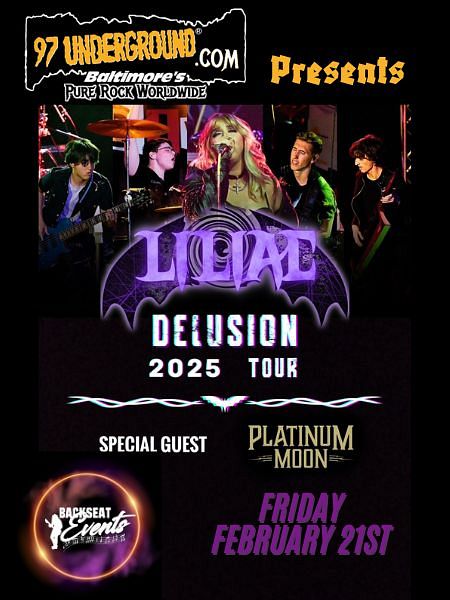 Liliac 2025 Delusion Tour Tickets at Backseat Events in Winchester by Backseat | Tixr