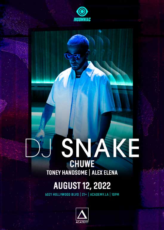 DJ Snake Tickets at Academy Nightclub in Los Angeles by Academy | Tixr