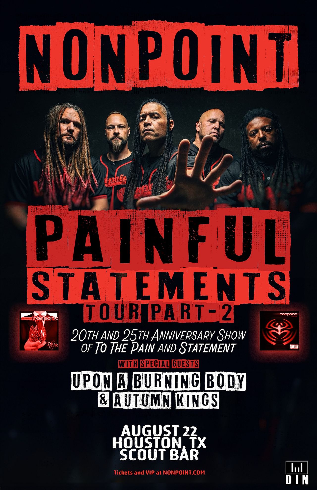 NONPOINT: Painful Statement Tour Part 2 (Houston) Tickets at Scout Bar ...