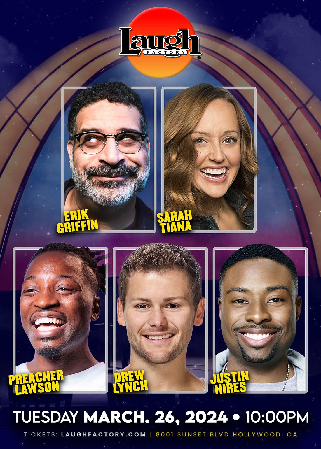 Allstar Comedy Tickets at Laugh Factory Hollywood in Los Angeles by ...