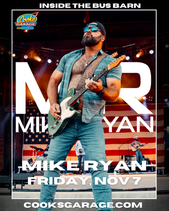 Mike Ryan Tickets at The Bus Barn at Cooks Garage in Lubbock by Cooks ...