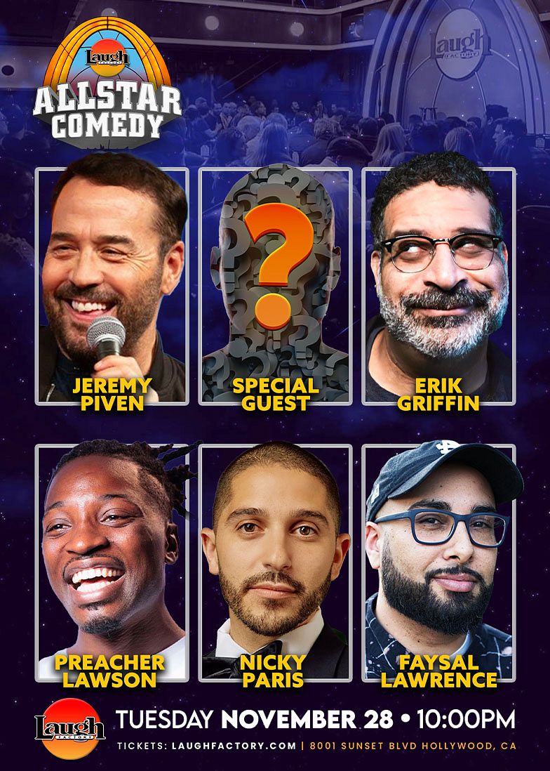 Tuesday All Star Comedy Tickets at Laugh Factory Hollywood in Los ...