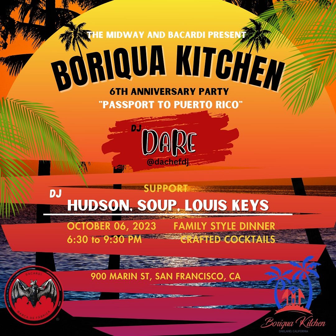 Passport to Puerto Rico with Boriqua Kitchen! Tickets at The Midway in ...