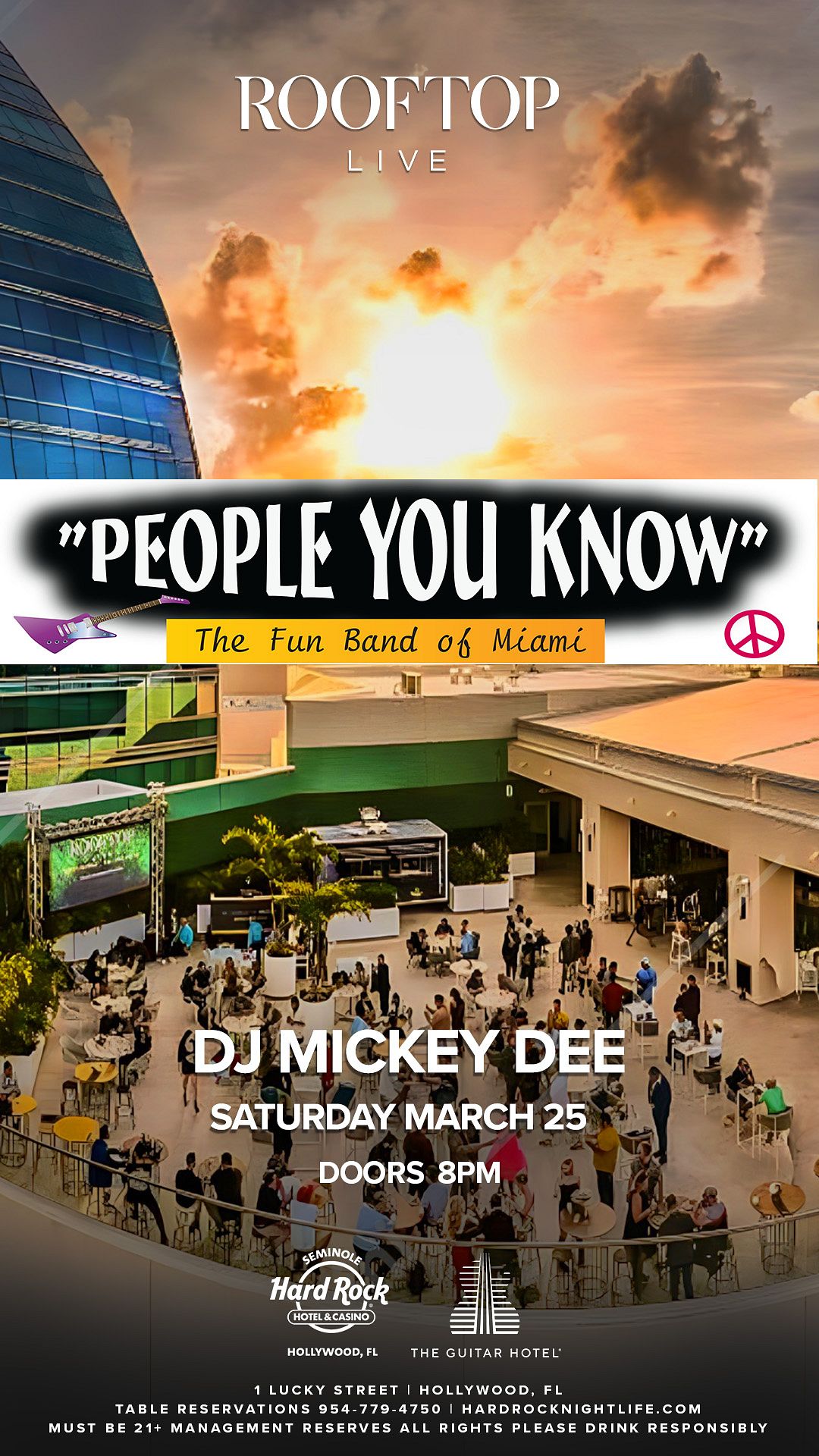 PEOPLE YOU KNOW | Rooftop Live - Hard Rock Holly Tickets at Rooftop ...
