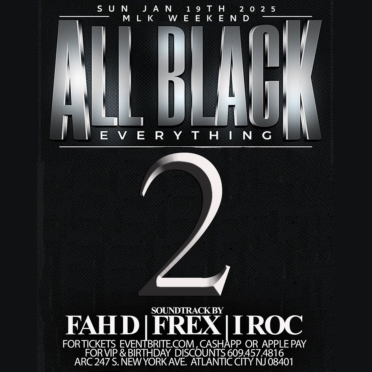 ALL BLACK EVERYTHING 2.0 Tickets at Anchor Rock Club in Atlantic City ...