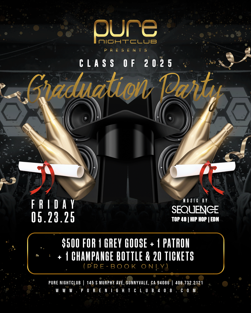 Graduation Party Tickets at Pure Nightclub in Sunnyvale by Pure ...