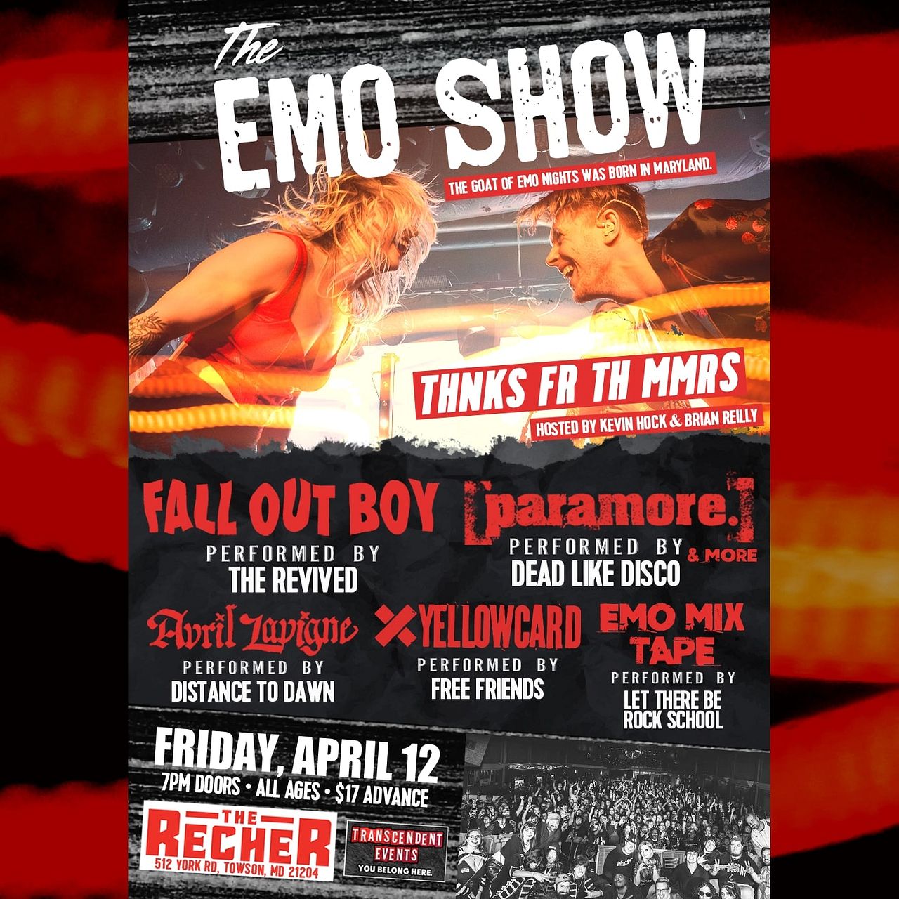 The Emo Show: Thnks Fr Th Mmrs Tickets at The Recher in Towson by ...