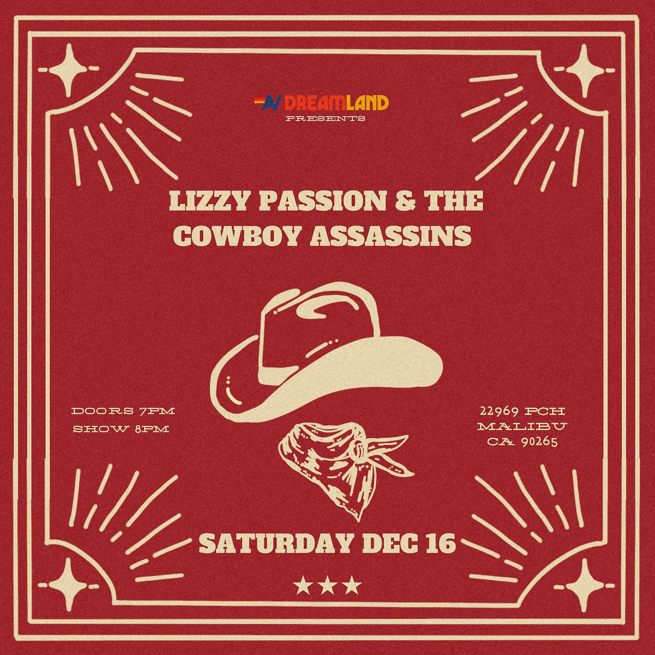 Lizzy Passion and the Cowboy Assassins Tickets at Aviator Nation ...