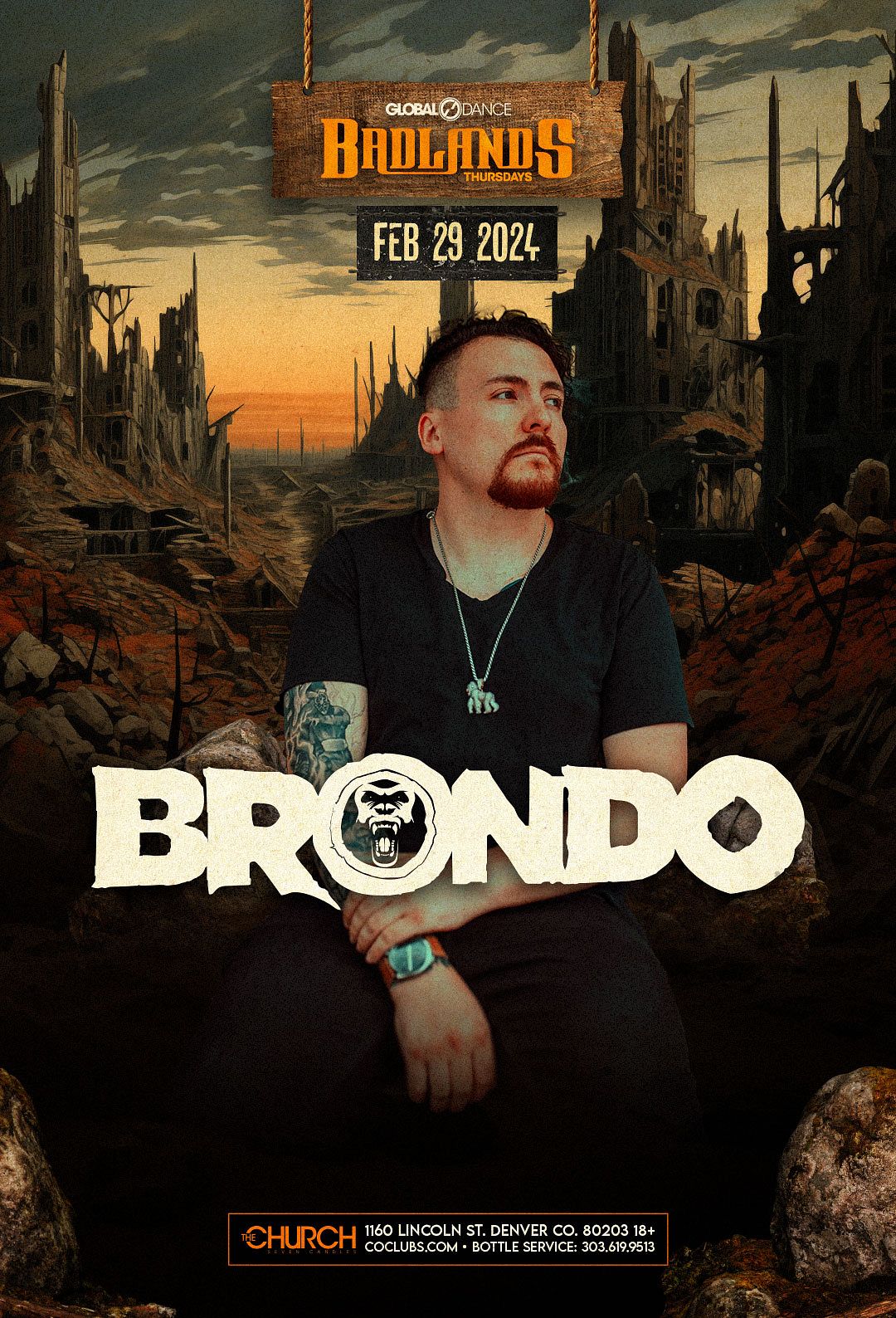 Brondo Tickets at The Church Nightclub in Denver by The Church ...