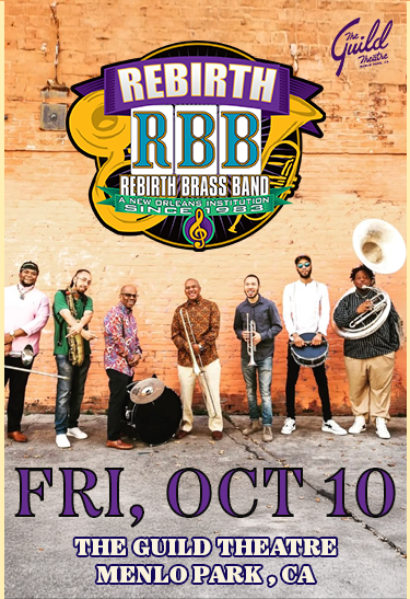 Rebirth Brass Band Tickets at The Guild Theatre in Menlo Park by The ...