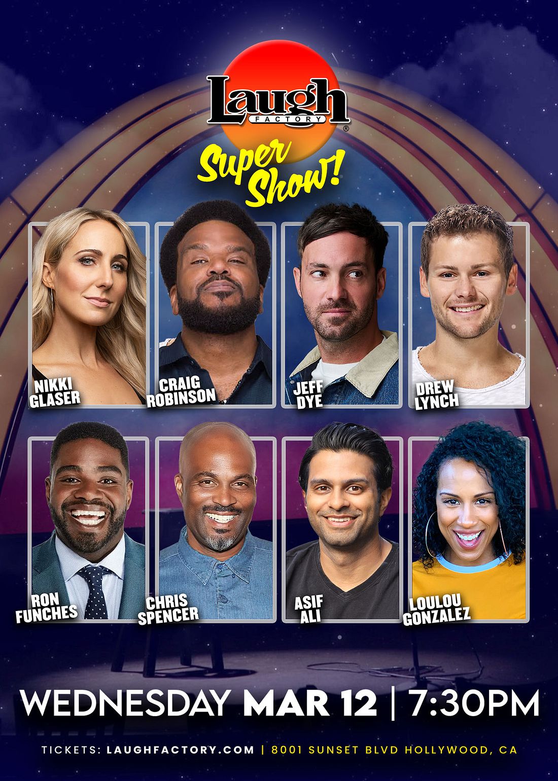 Wednesday All-Star Comedy Tickets at Laugh Factory Hollywood in Los ...