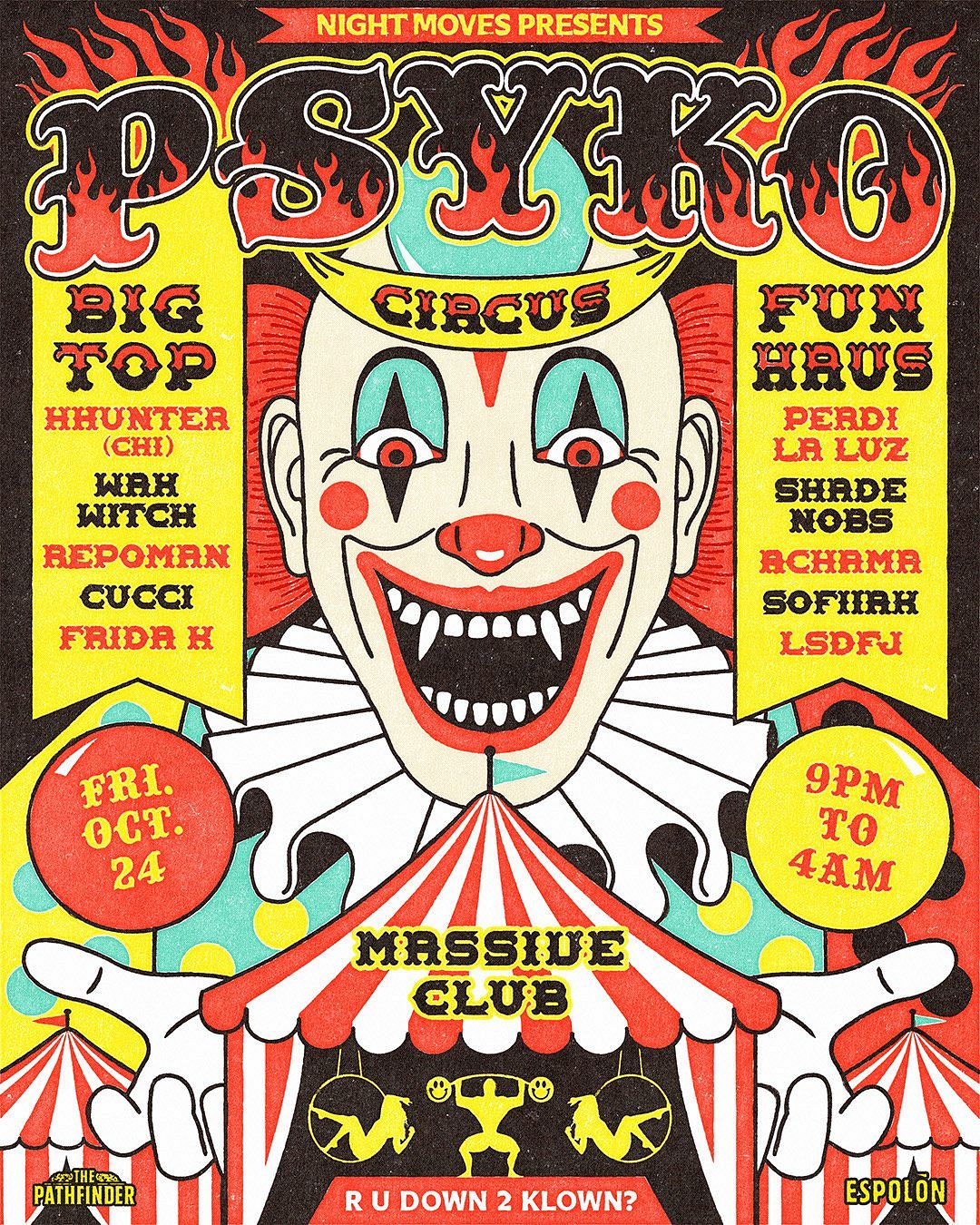 PsYkO Circus Tickets at Massive in Seattle by Massive Club | Tixr
